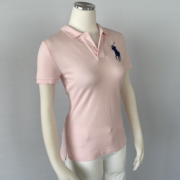 Ralph Lauren | Tops | Nwt Ralph Lauren Skinny Fit Big Polo Pink Small | Poshmark